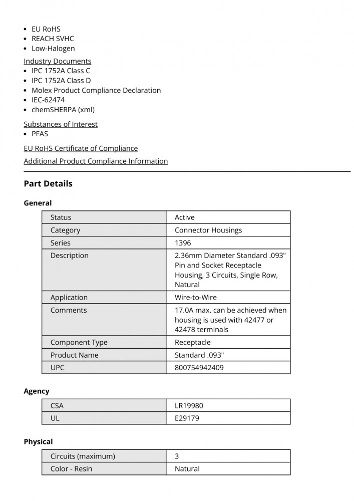 Molex document page 2
