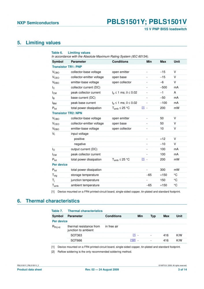 PBLS1501Y,115 datasheet page 3
