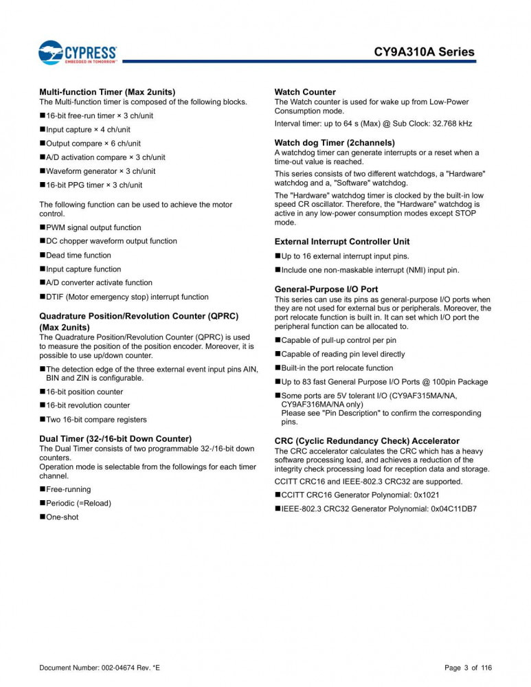 CY9AF314NAPMC-GNE2 document page 4