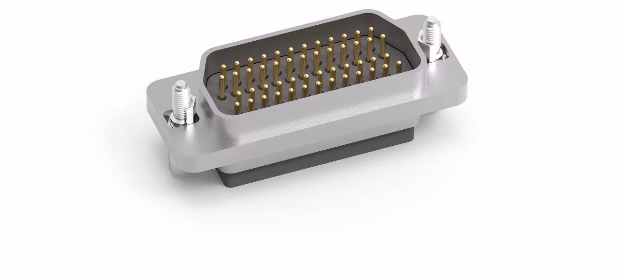 AirBorn RocKet Series, Macro-D Power Receptacle, 4 Rows, Straight, Crimp Removable, Turning Jackscrews, Polarization 1, 50 Circuits for sale