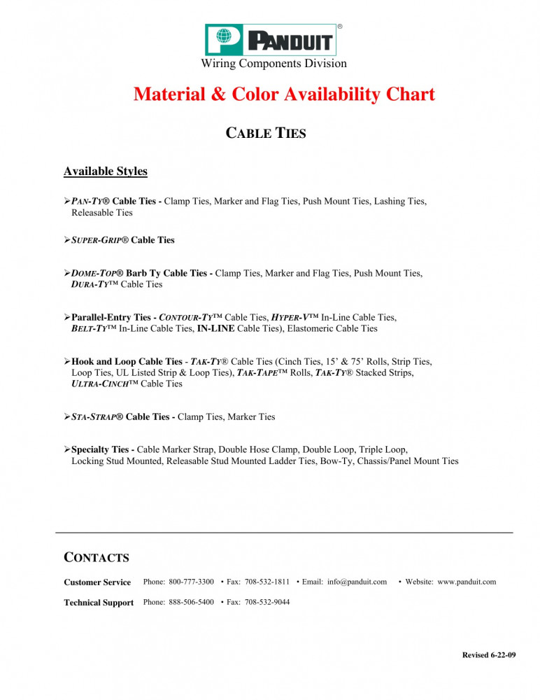 Product document page 1