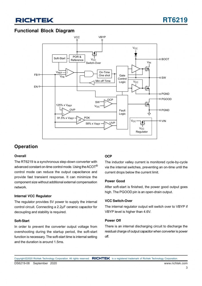 RT6219 datasheet page 3