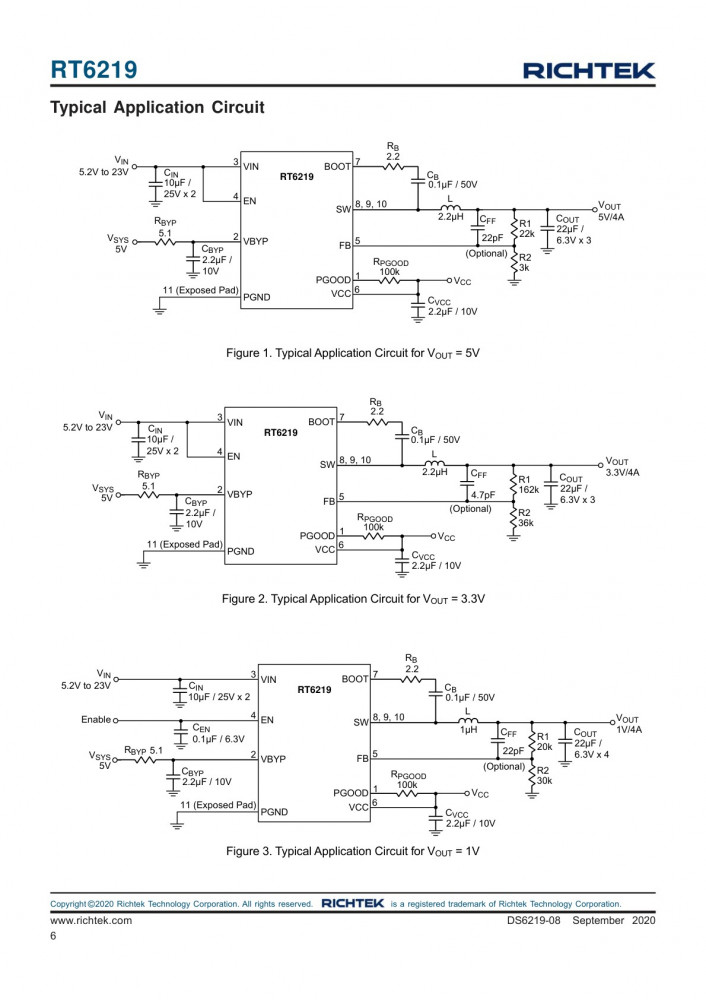 RT6219 datasheet page 6