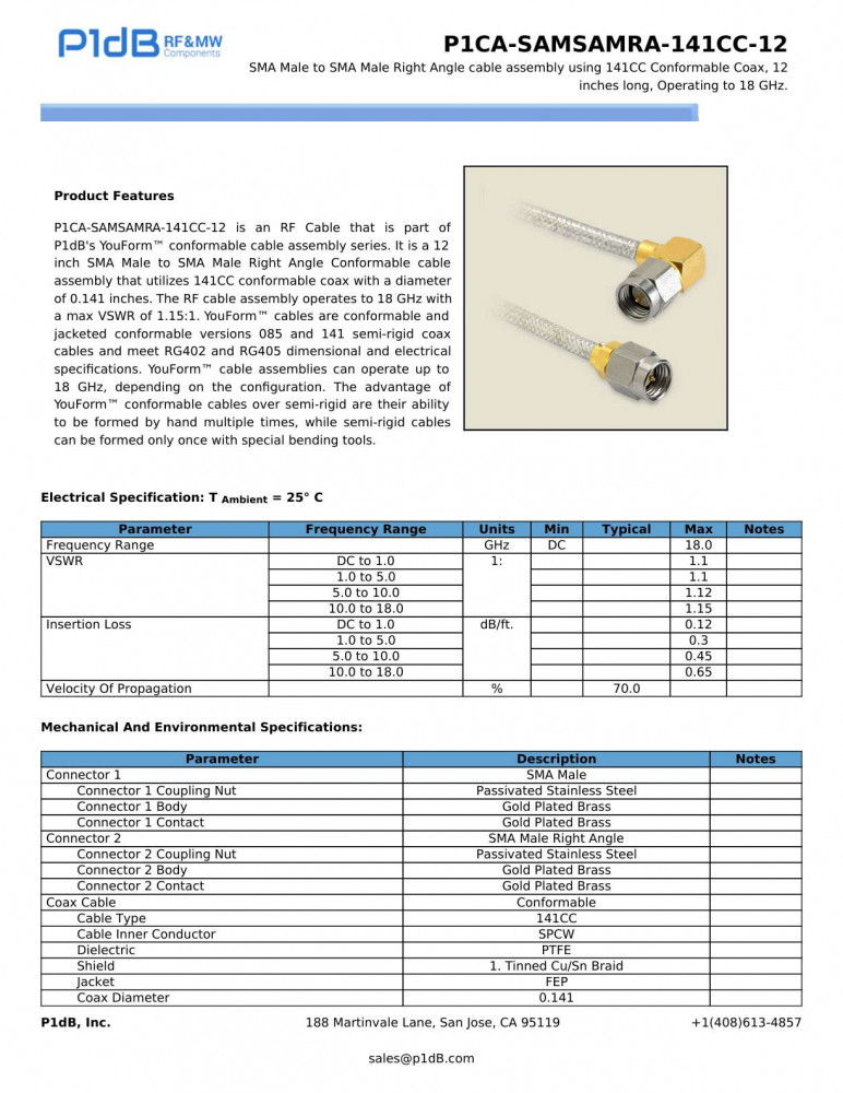 P1CA-SAMSAMRA-141CC-12 technical document image 1