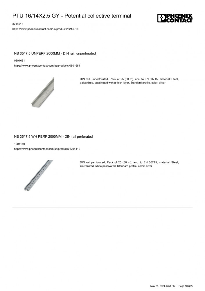 Phoenix Contact 3214016 technical document page 10