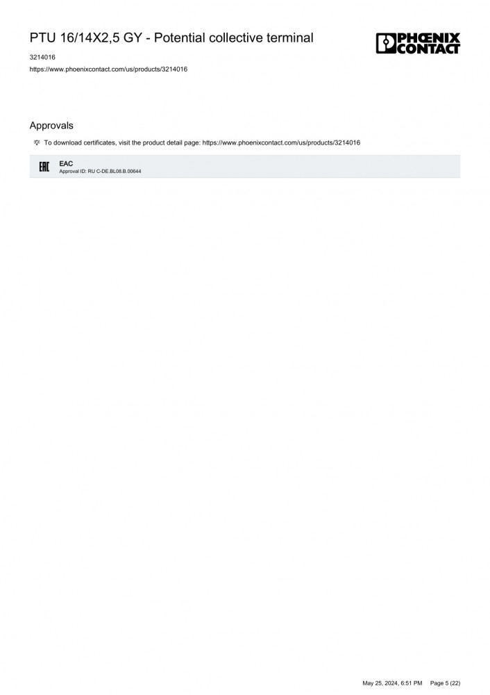 Phoenix Contact 3214016 technical document page 5