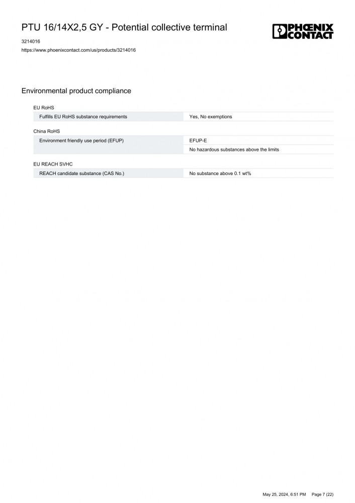 Phoenix Contact 3214016 technical document page 7