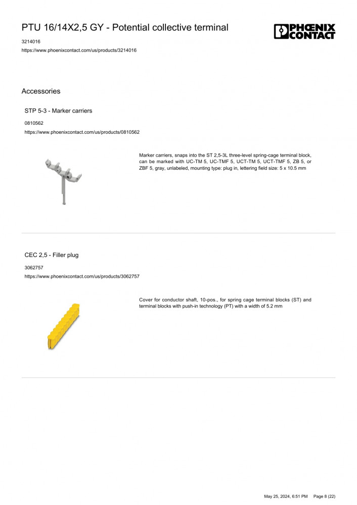 Phoenix Contact 3214016 technical document page 8