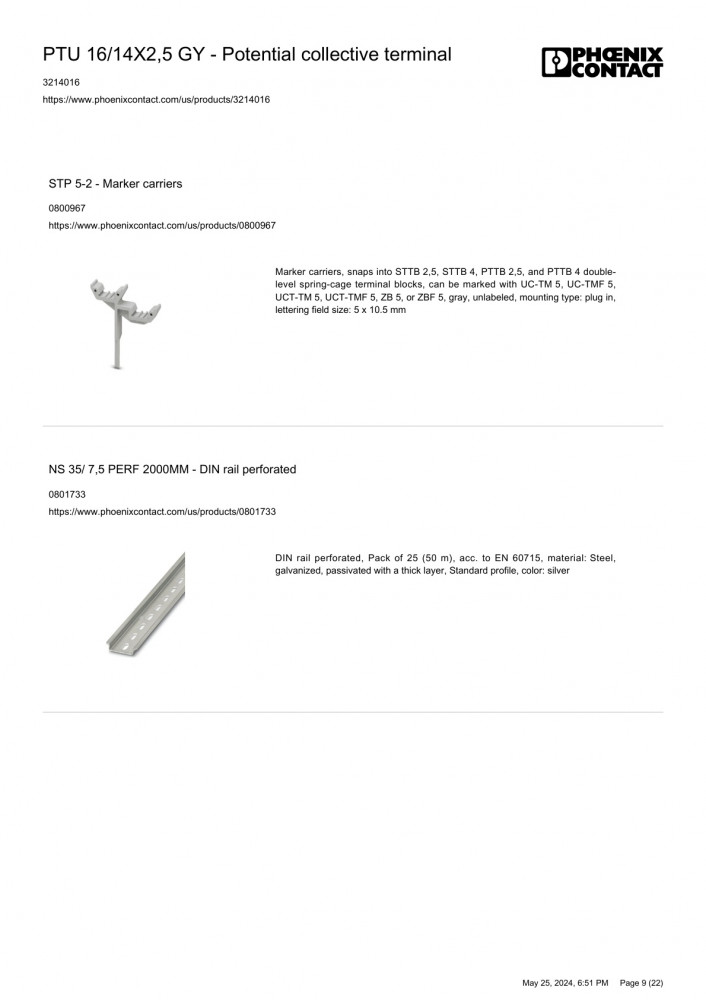 Phoenix Contact 3214016 technical document page 9