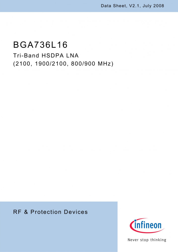 BGA736L16 datasheet page 1