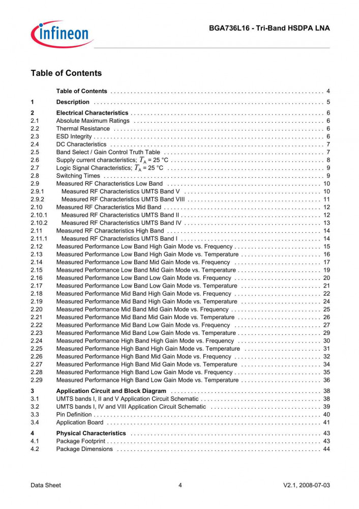 BGA736L16 datasheet page 4