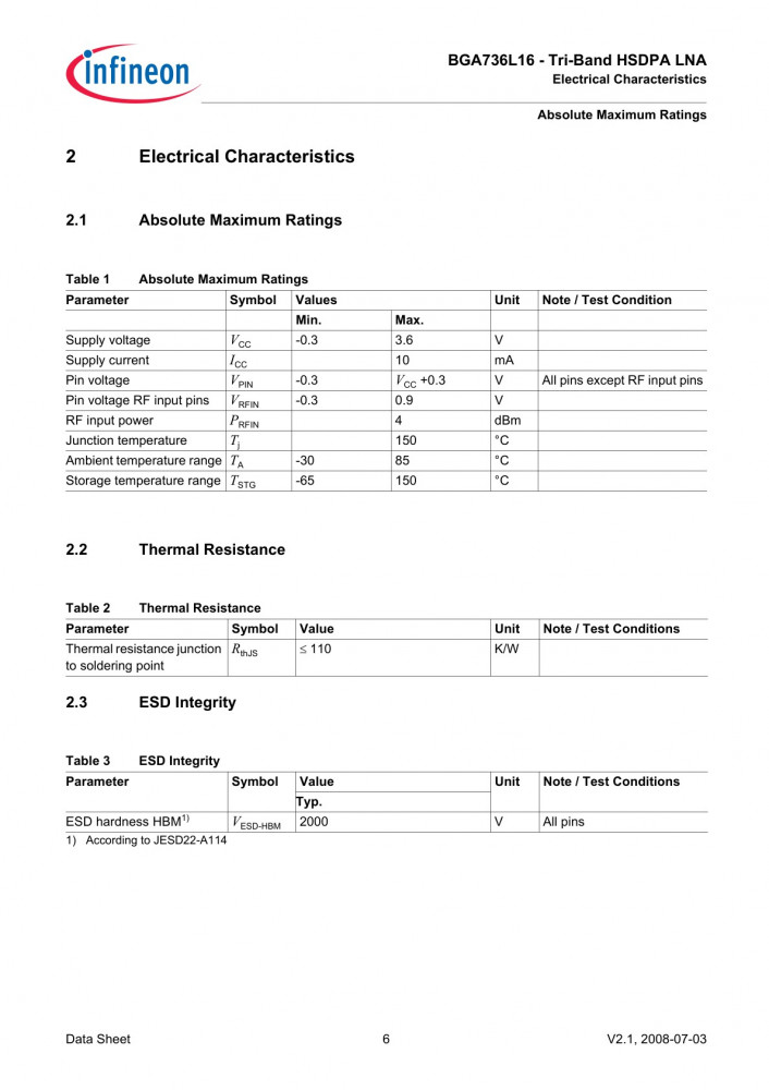 BGA736L16 datasheet page 6
