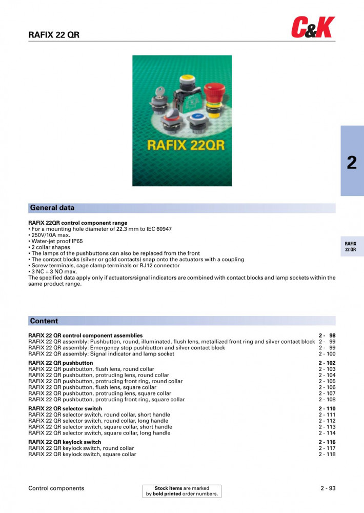 RAFIX 22 QR document page 1