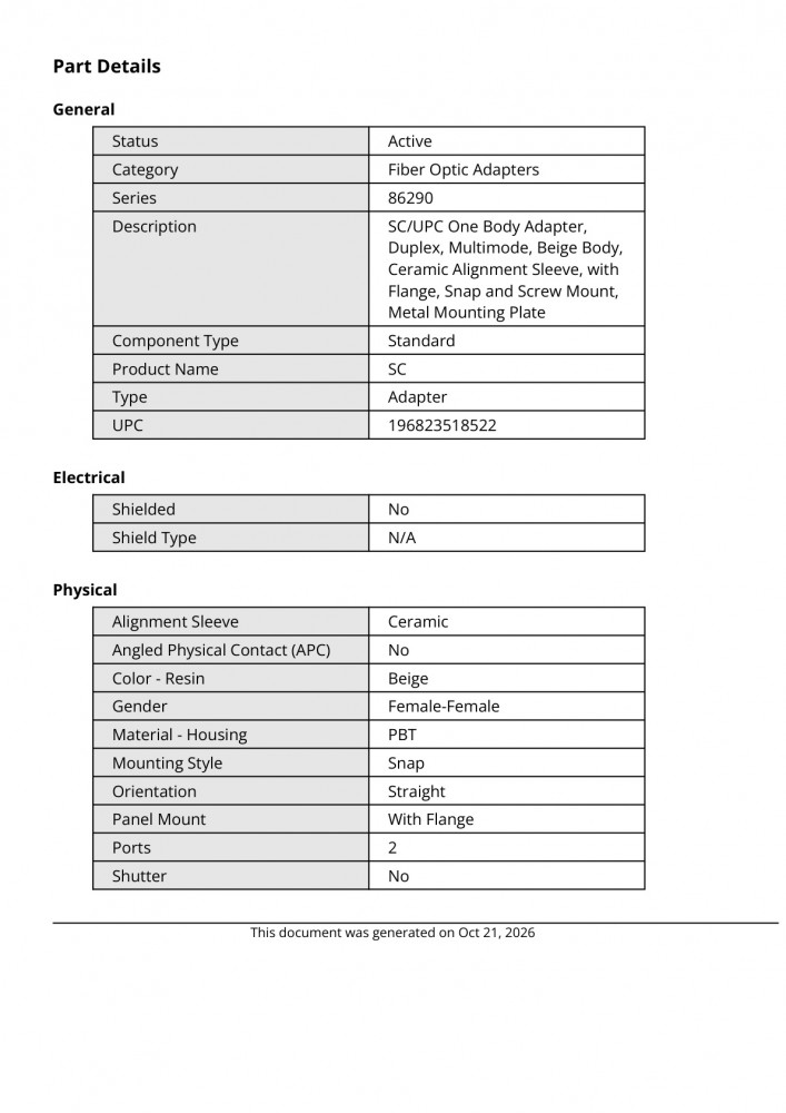 MOLEX 885361215 product drawing, page 2