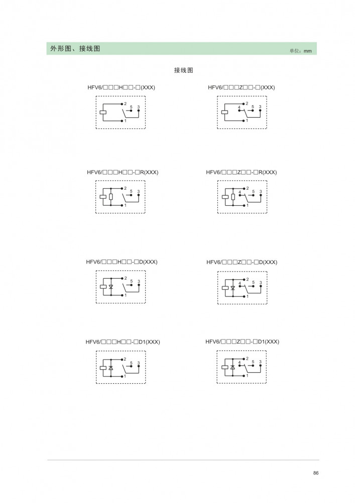 HFV6 datasheet page 4