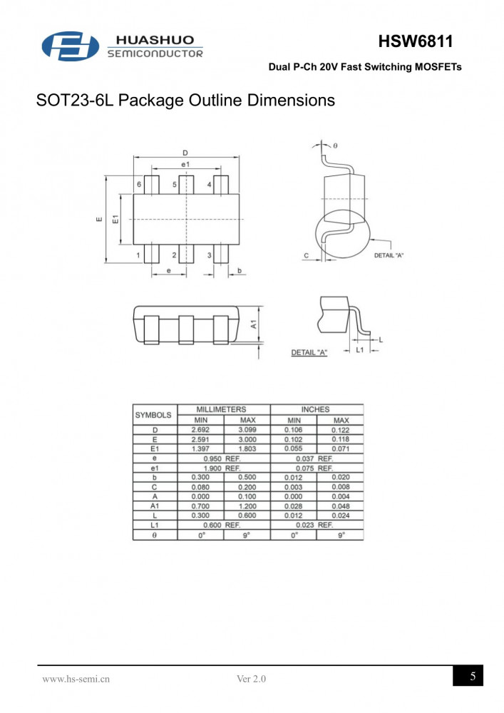 HSW6811 datasheet page 5