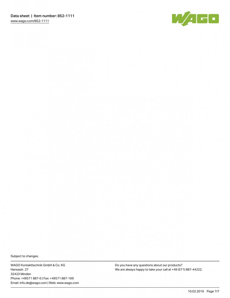 852-1111 product documentation page 7