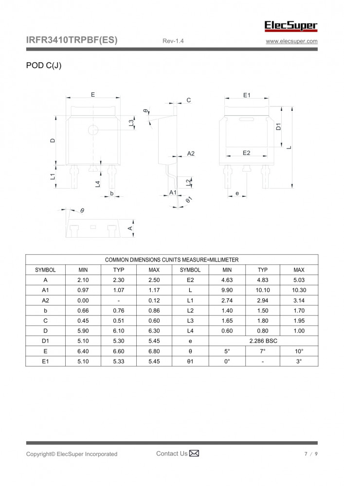 IRFR3410TRPBF(ES) datasheet page 7