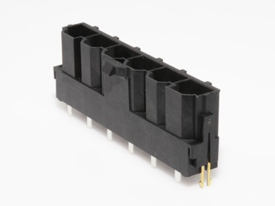 10.00mm Pitch Mini-Fit Sr. Header, Single Row, Vertical, 3.18mm PCB Thickness, Tin (Sn) Plating, 6 Circuits, USE NYE LUBE ON MATING SURFACES