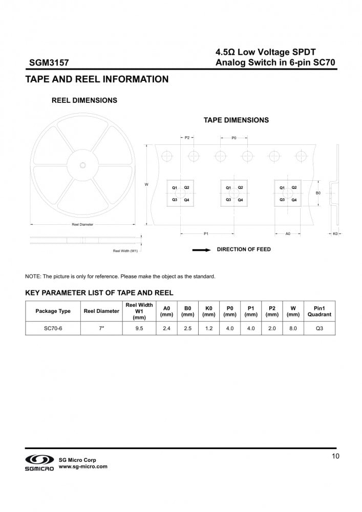 SGM3157 datasheet page 10