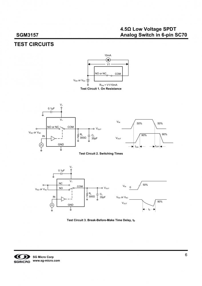 SGM3157 datasheet page 6