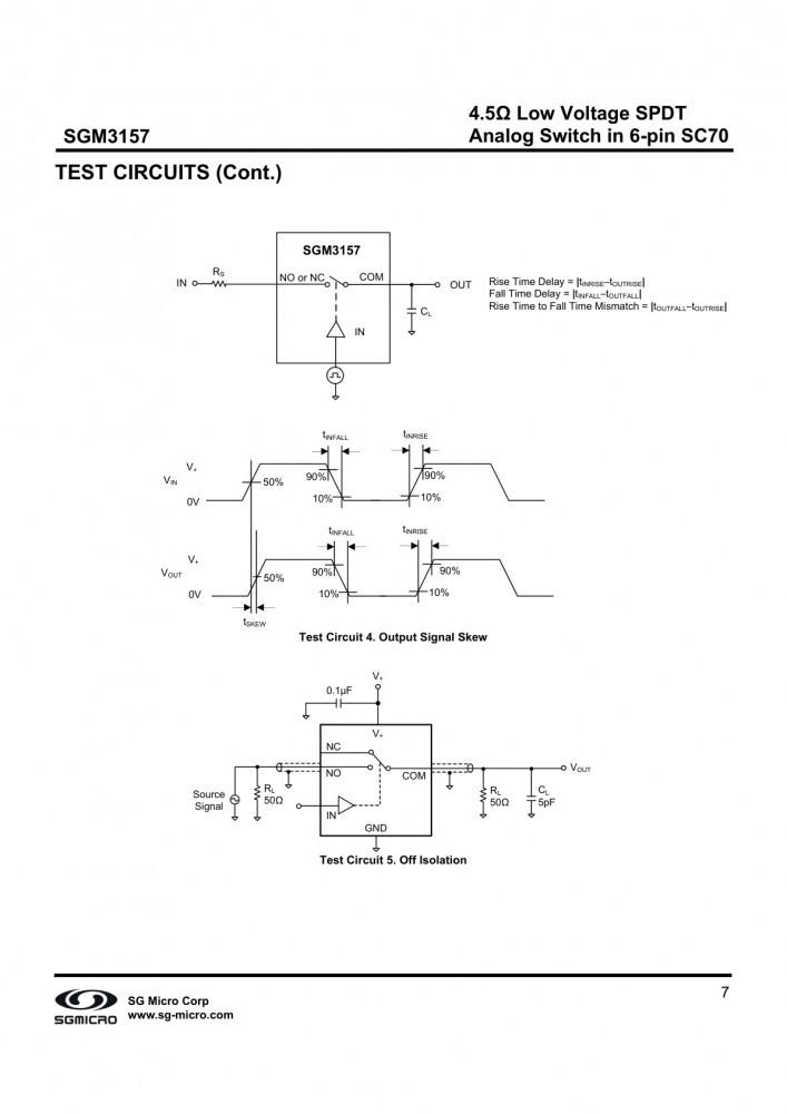 SGM3157 datasheet page 7