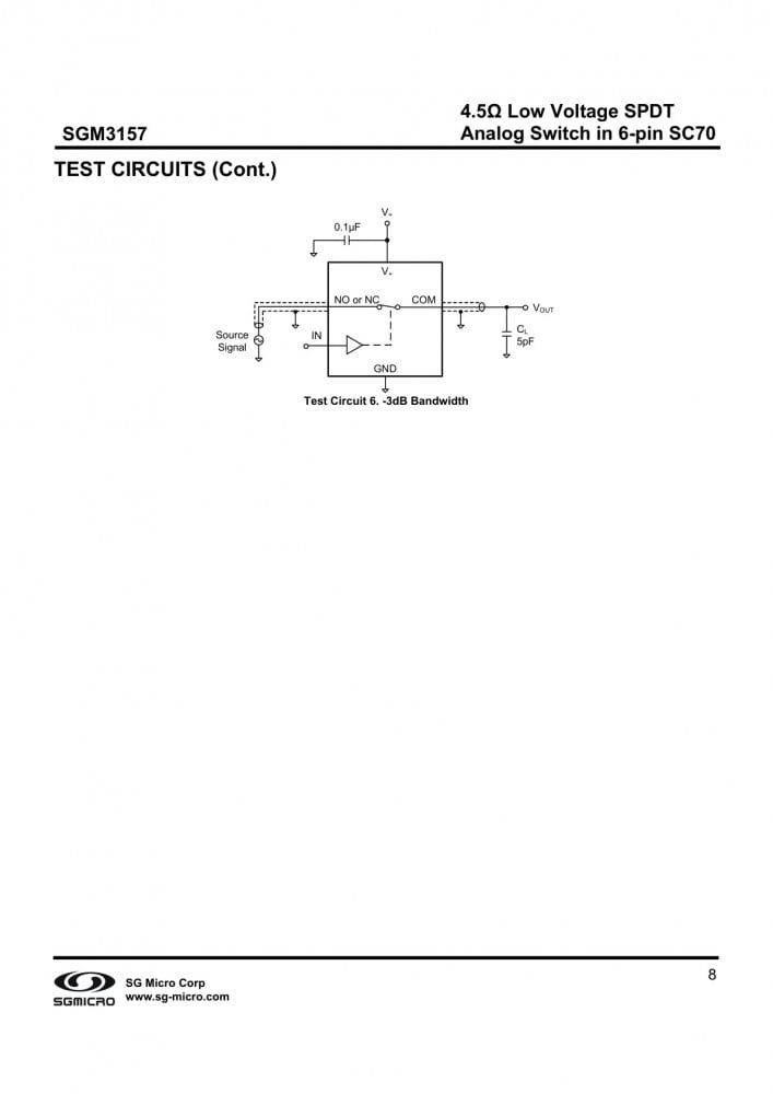 SGM3157 datasheet page 8