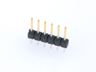 KK 254 Breakaway Header, Vertical, 6 Circuits, 0.76µm Gold (Au) Plating, Mating Pin Length 6.09mm, Bag for sale