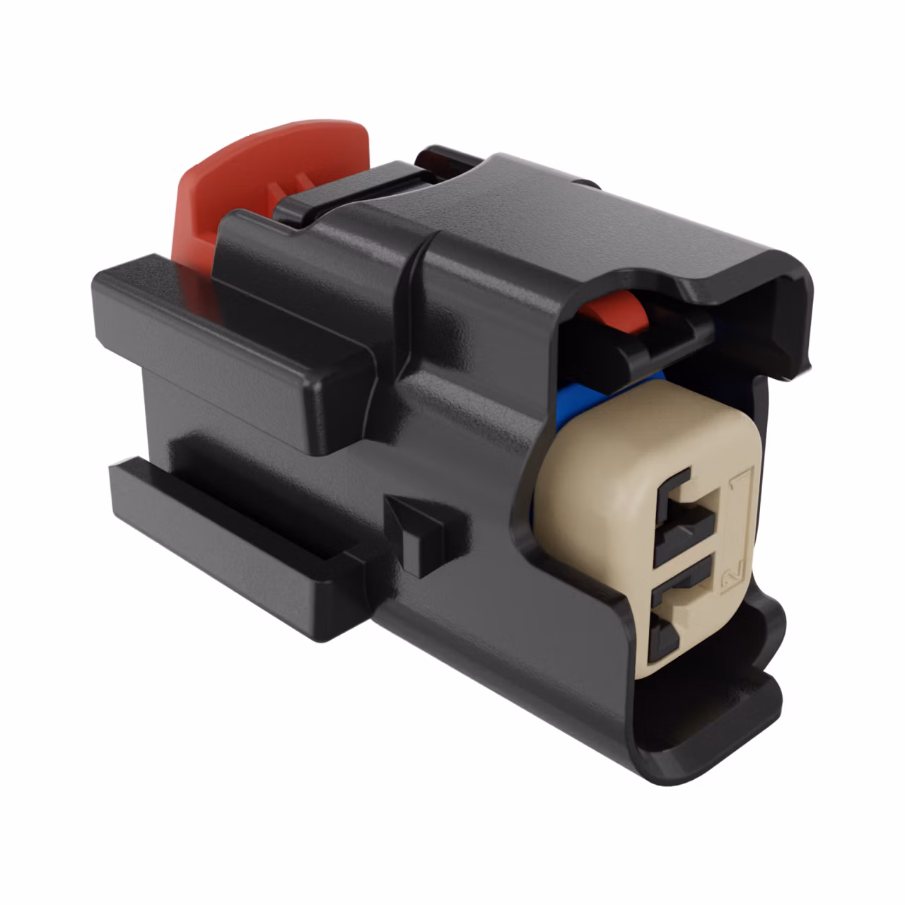 MX150 Cable-Sealed Female Connector Assembly, Single Row, 2 Circuits, Keying Option A, with Clipslot, with Connector Position Assurance, Black for sale