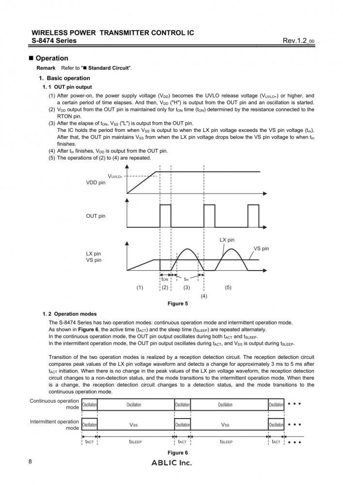 S-8474 datasheet preview, page 8