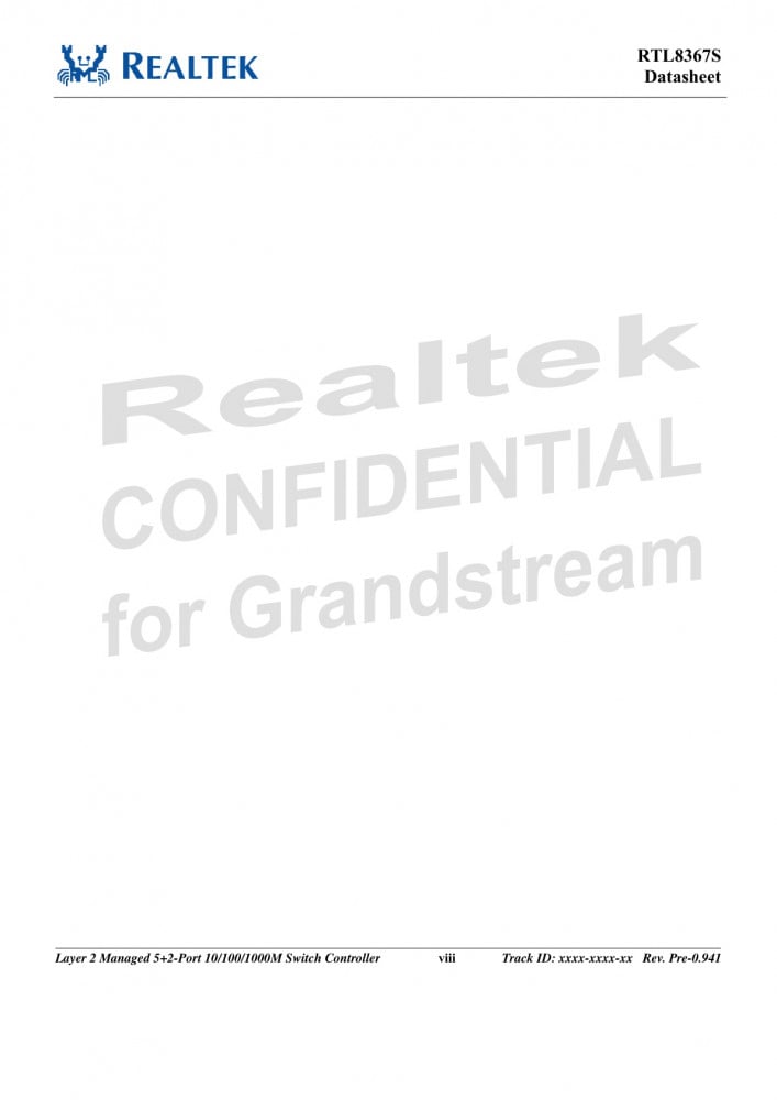 RTL8367S-CG datasheet page 8
