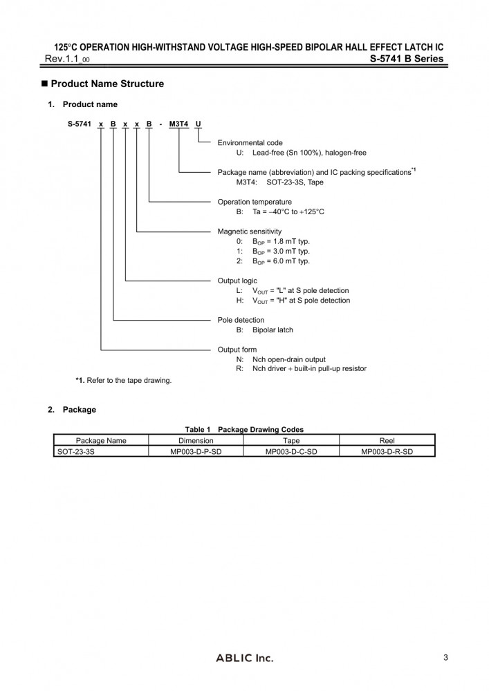 S-5741 datasheet page 3 preview