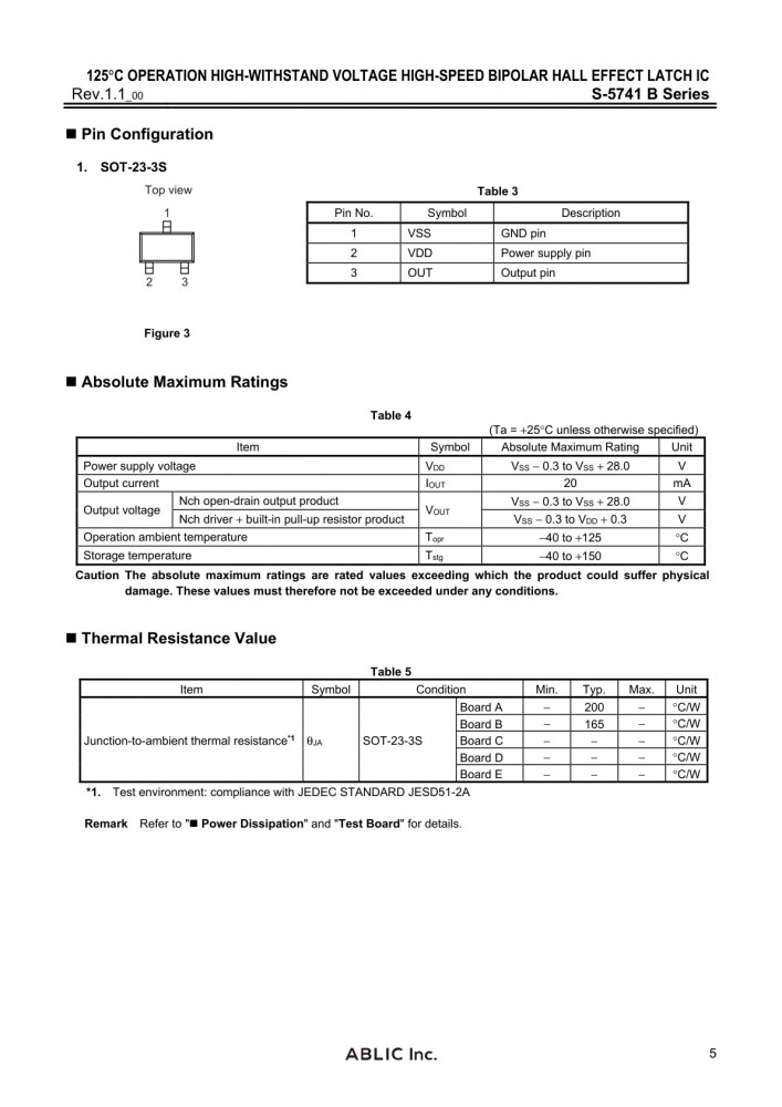 S-5741 datasheet page 5 preview
