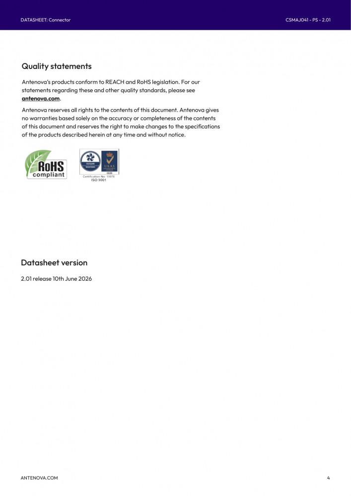 CSMAJ041 datasheet page 4