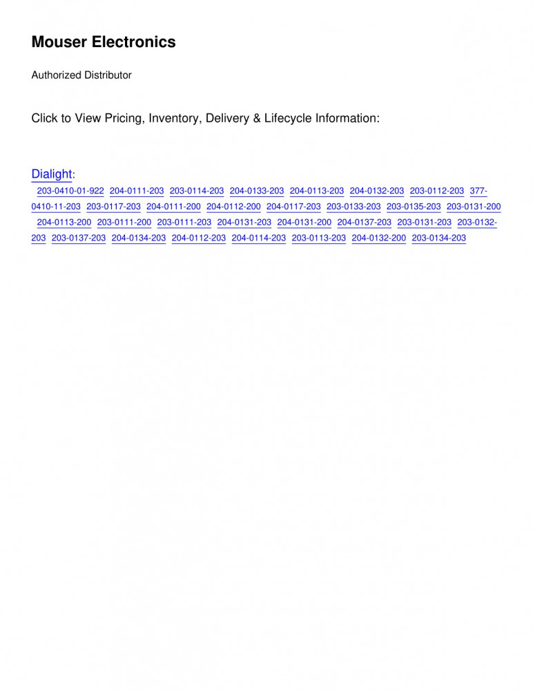 Dialight product document page 2