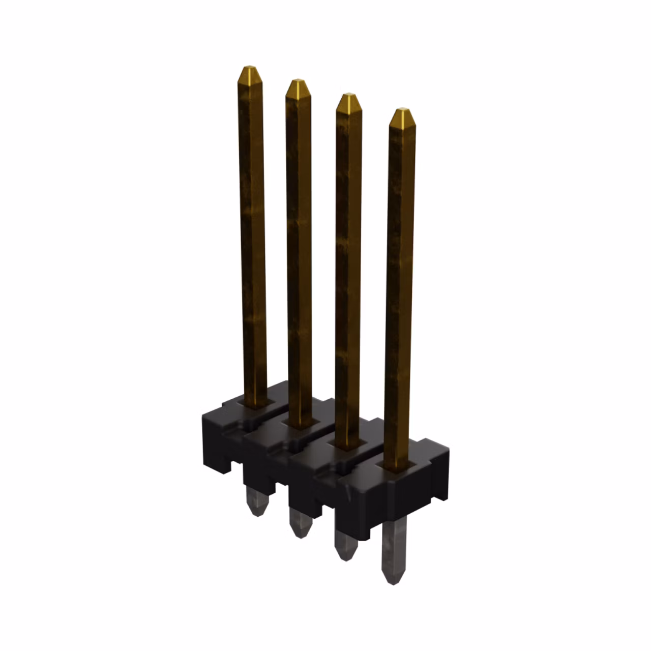 KK 396 Breakaway Header, Vertical, 4 Circuits, 0.38µm Gold (Au) Selective Plating, Pin Length 29.21mm for sale