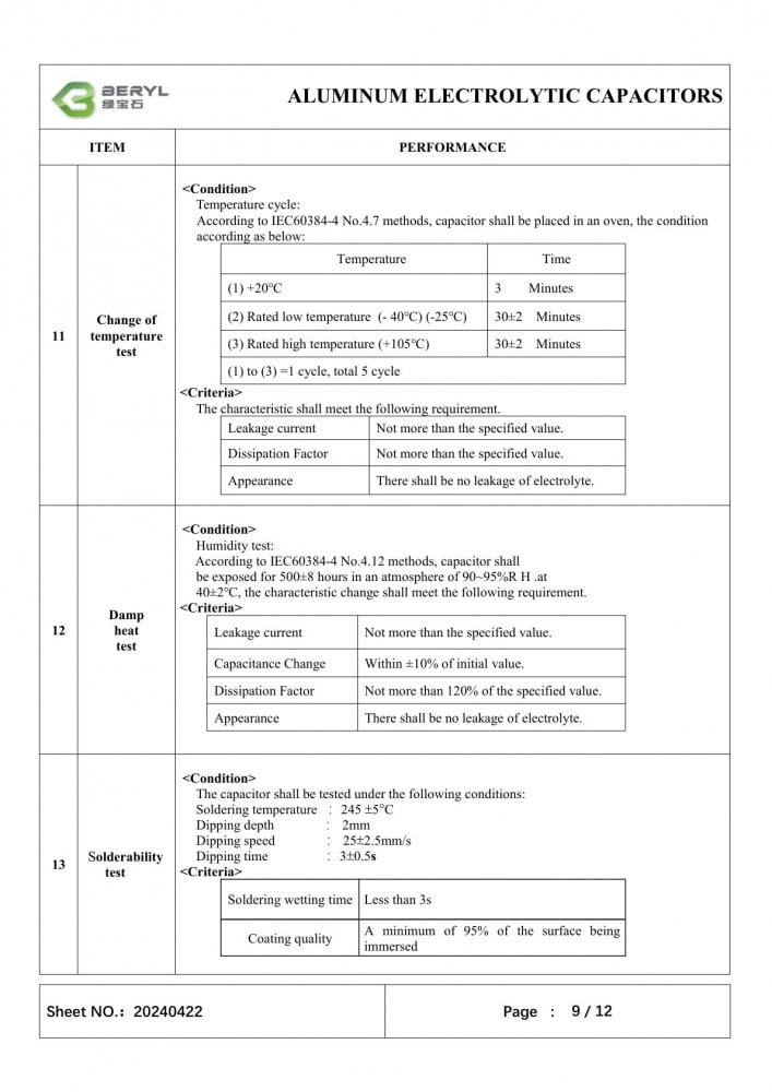BERYL RC specification page 9