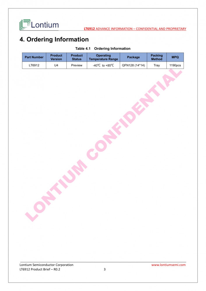 LT6912 technical document page 3