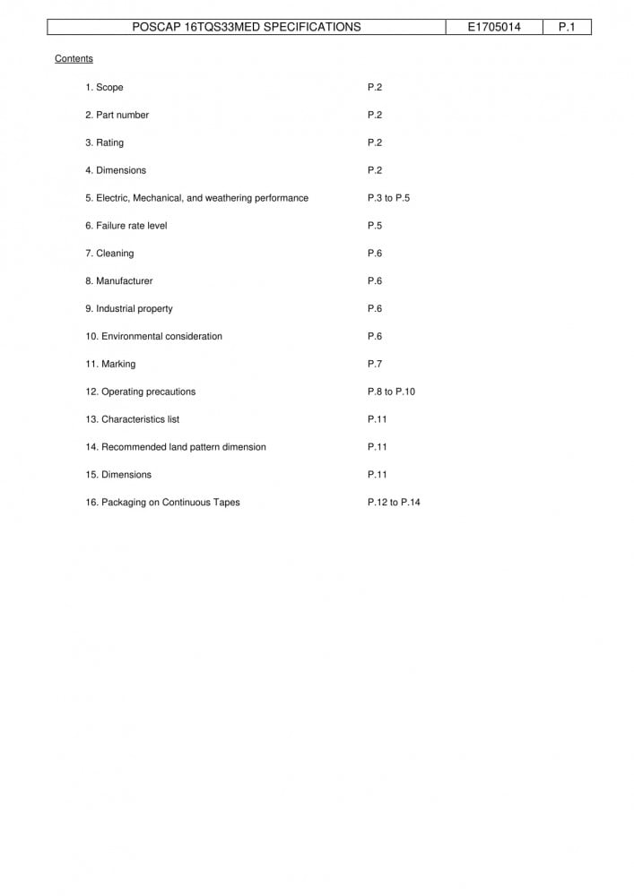 16TQS33MED specification page 3