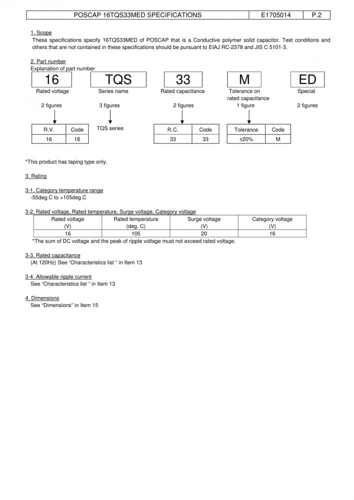 16TQS33MED specification page 4
