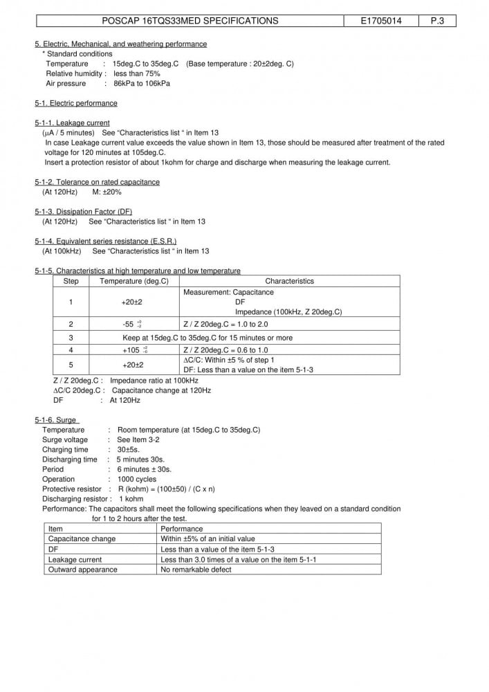 16TQS33MED specification page 5