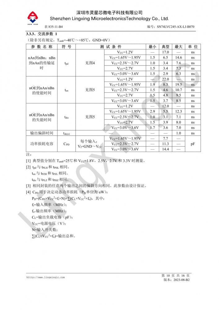 SN74LVC245 datasheet page 10