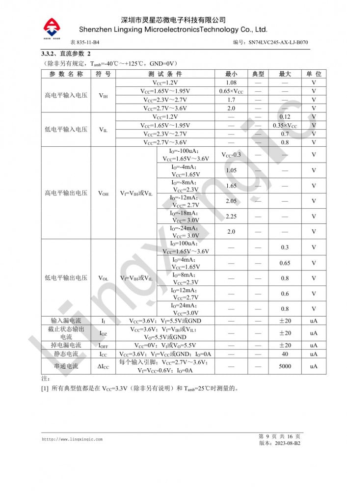 SN74LVC245 datasheet page 9