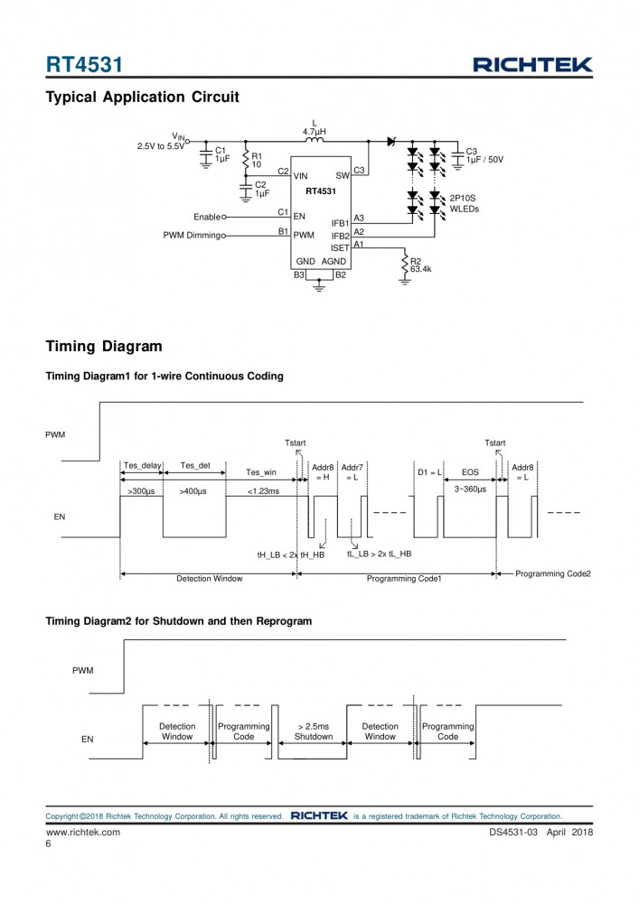 RT4531 datasheet page 6