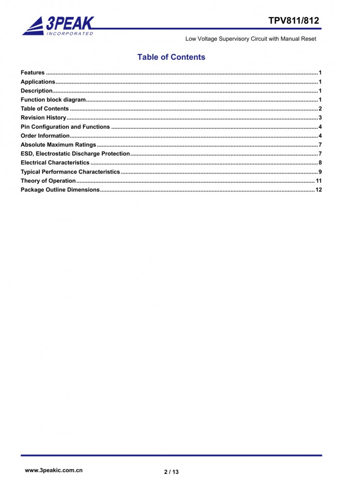 TPV811S-4LTR datasheet page 2