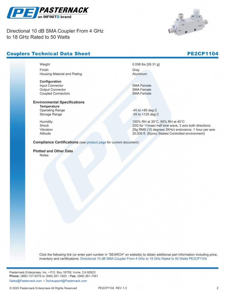 PE2CP1104 datasheet page 2