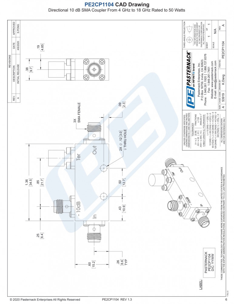 PE2CP1104 datasheet page 6