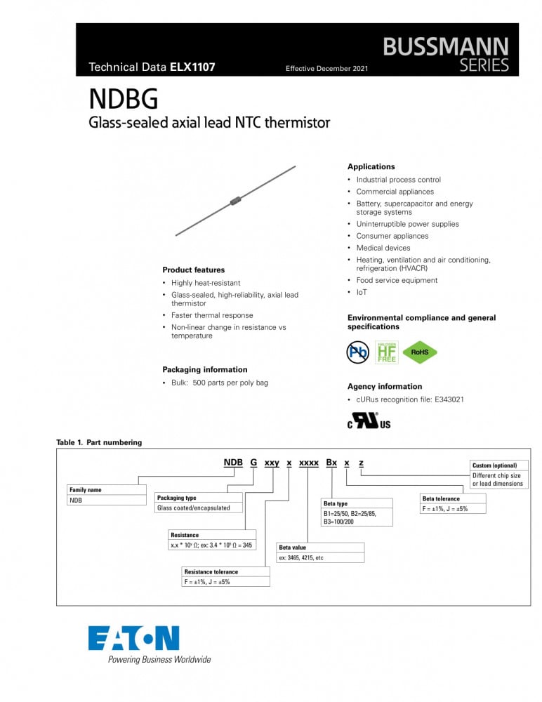 EATON NDBG technical document page 1