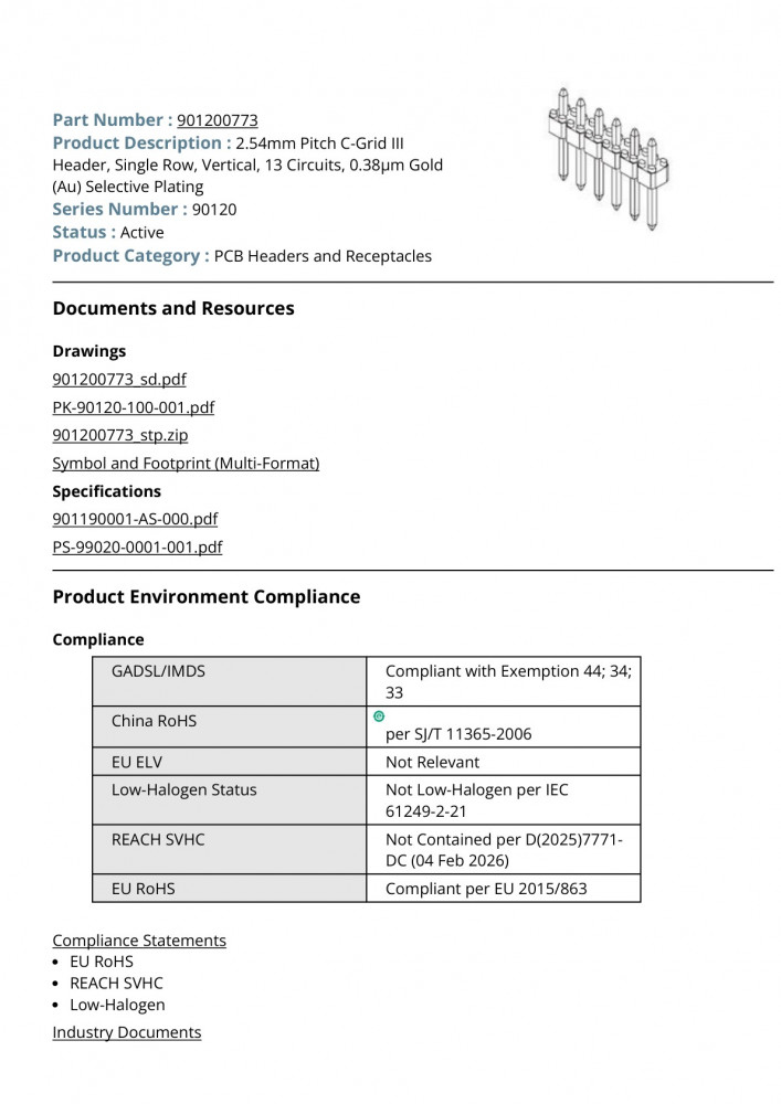 901200773 technical document preview, page 1