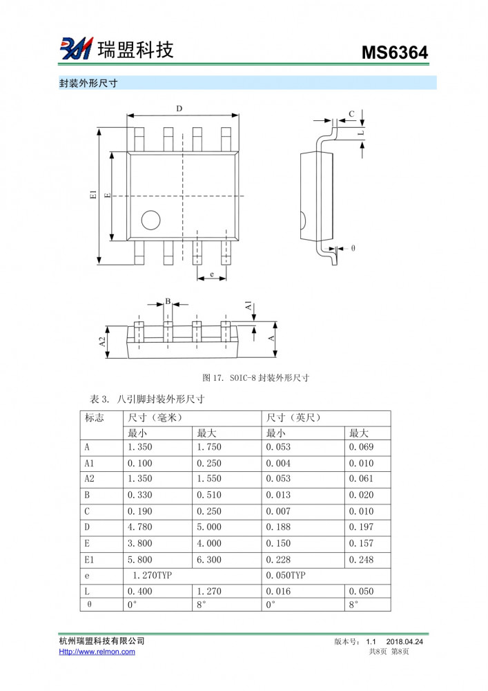 MS6364 datasheet page 8